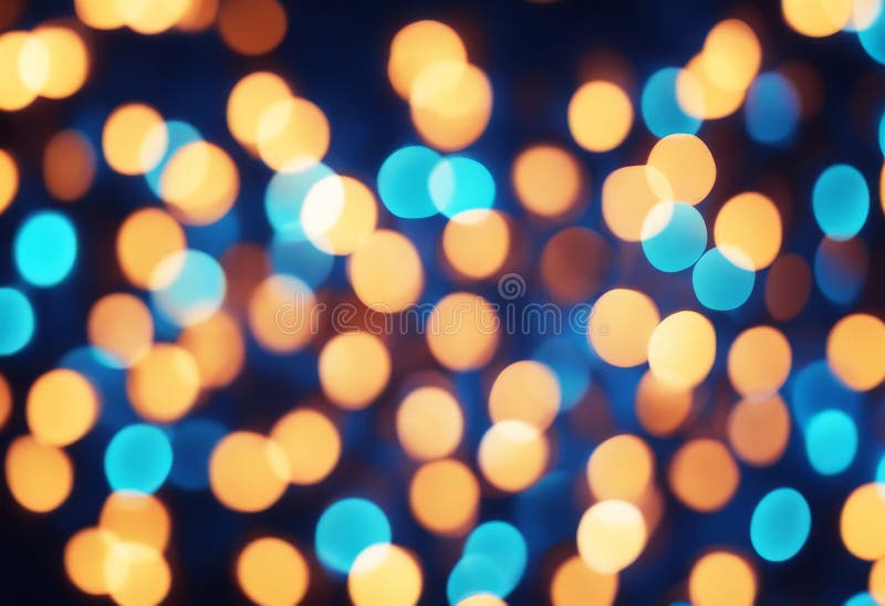 Abstract Bokeh Blur Blue Lights Art Blurry Background Border Blank ...