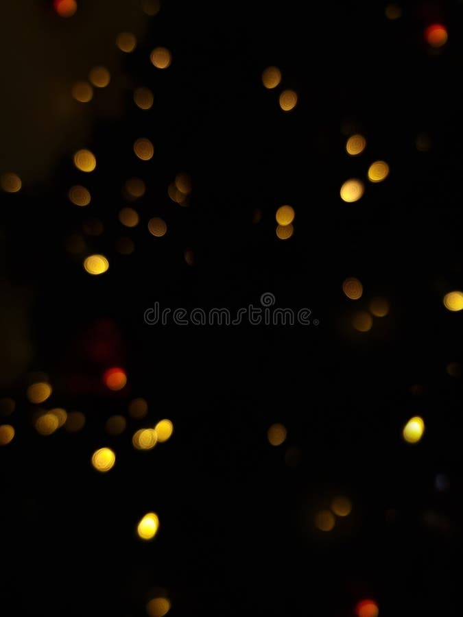 Abstract Bokeh Blur Light Red Circle Round Orange and White Glowing ...
