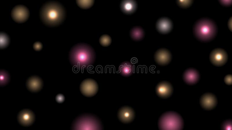 Abstract Bokeh Blurry Light Dot on Black Background Stock Vector ...