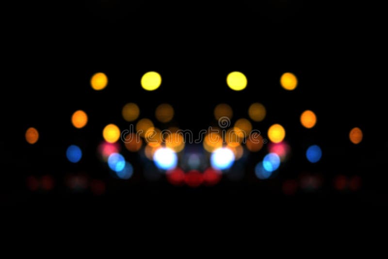 Abstract Bokeh Color on a Dark Background Stock Image - Image of ...