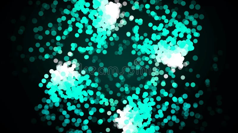 Abstract Bokeh Colored Particles. Motion Blue Background, Sparks and Particles Stock Video ...