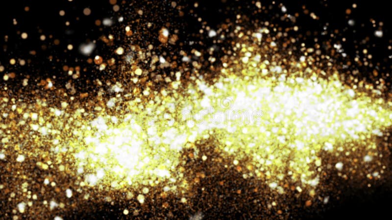 Abstract Bokeh Golden Particles Stock Video - Video of holiday, ember ...