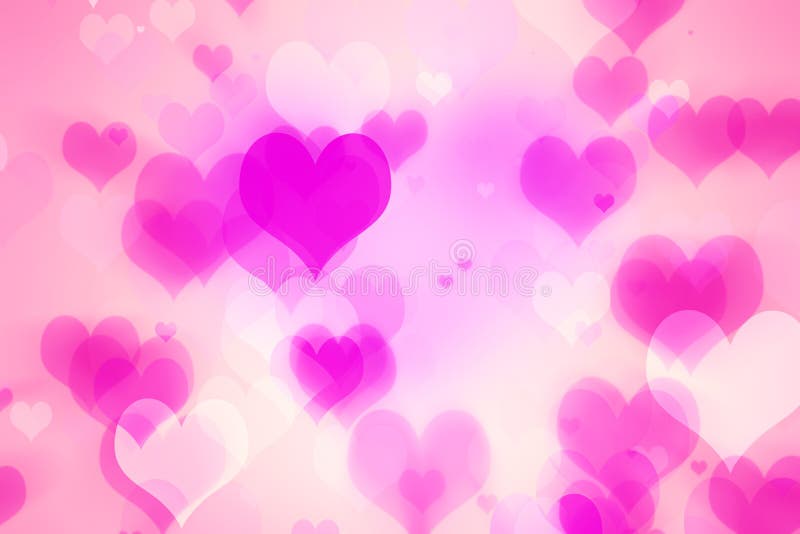 Abstract Bokeh Hear Shape Lights Background Stock Illustration ...