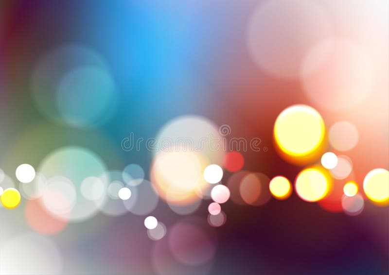 Abstract Bokeh Light Colors Background Stock Vector - Illustration of ...