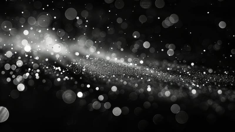 Abstract Bokeh Light Pattern on Black Background Stock Photo - Image of ...