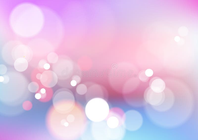 Abstract Bokeh Light on Soft Colors Background Stock Vector ...