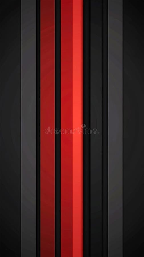 Abstract Bold Red Vertical Stripes on Dark Gray Background Minimalist ...