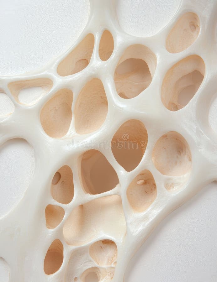 Abstract Bone Structure with Porous Texture Stock Illustration ...