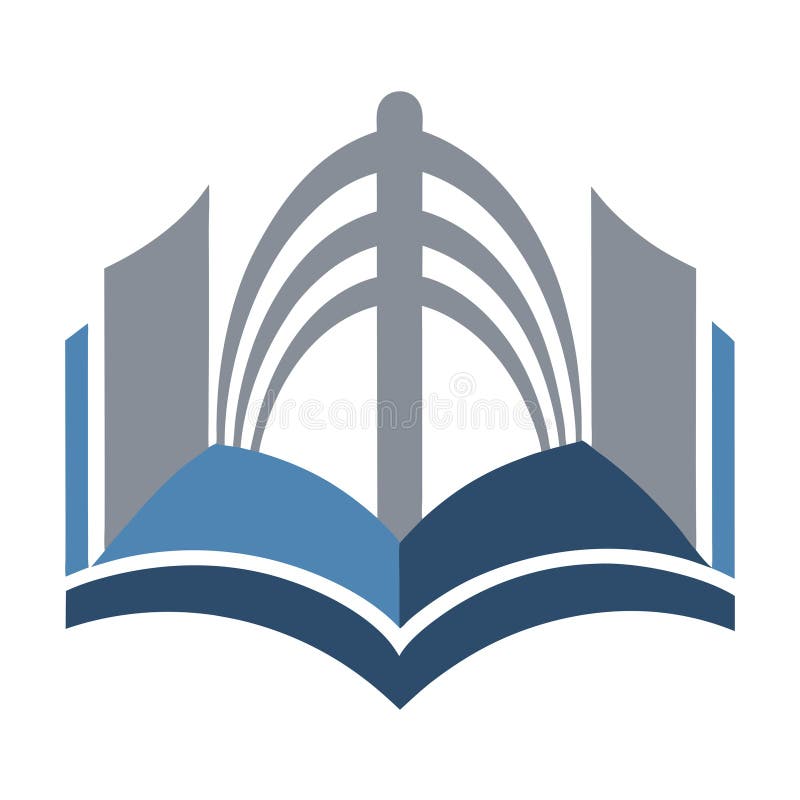 Abstract Book and City Skyline Vector Logo Concept for Education or ...