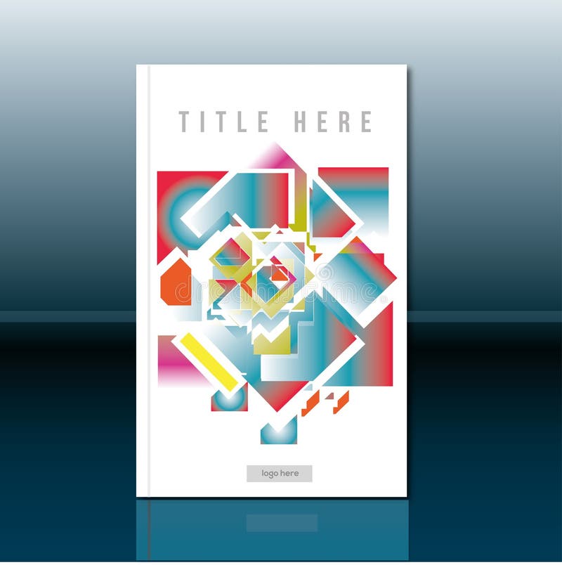 Abstract Book Cover Design Template Stock Vector - Illustration of ...