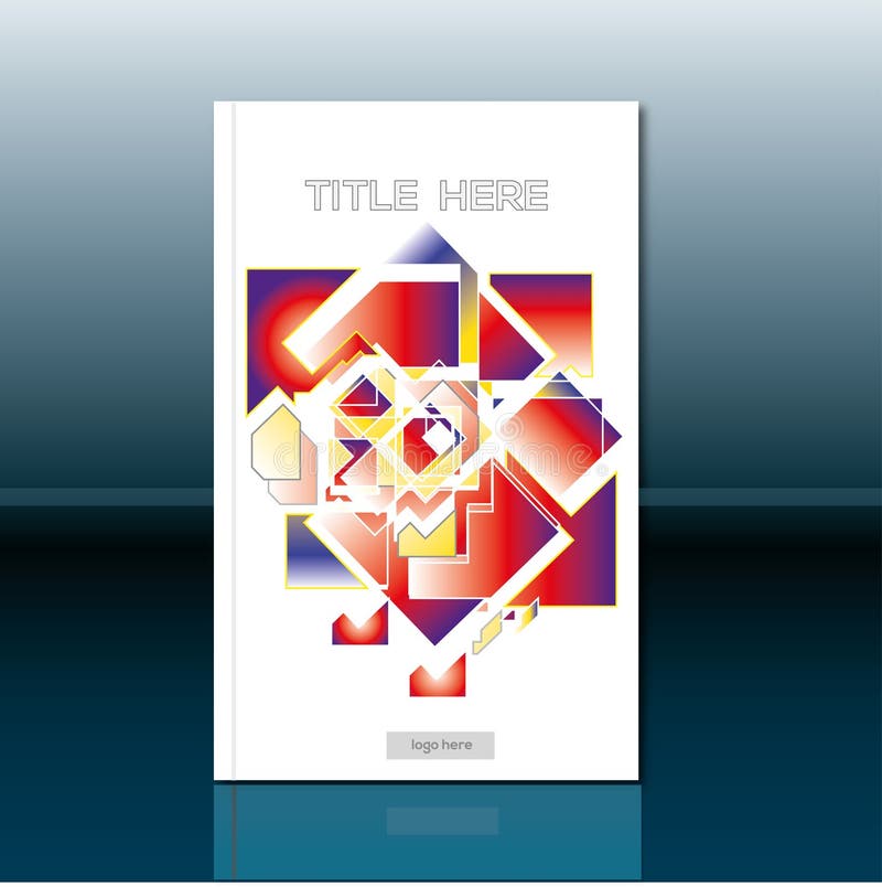 Abstract Book Cover Design Template Stock Vector - Illustration of ...