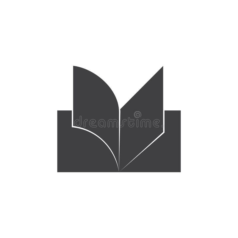 Abstract Book 3d Geometric Flat Education Logo Stock Vector ...