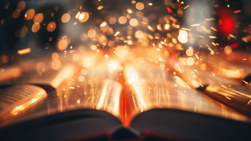 Abstract of Books Burning in an Explosive and Dramatic Burst of ...