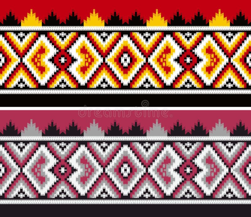 Abstract Border Batik Design Background Stock Image - Image of ...