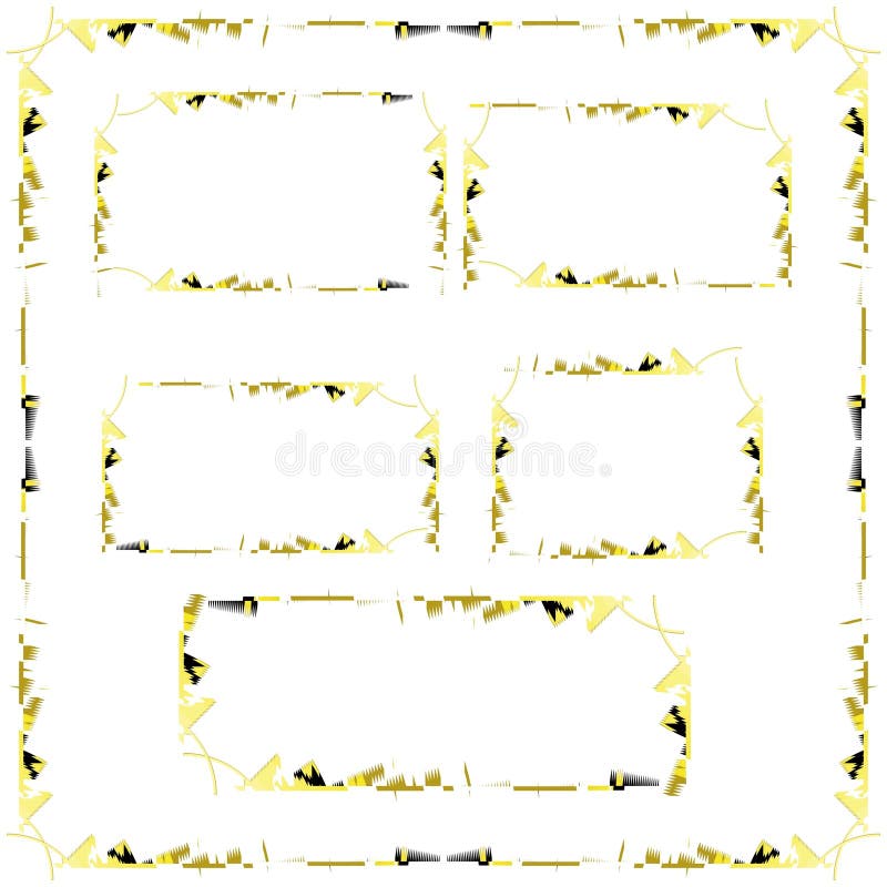 Abstract Border for Label Size Stock Vector - Illustration of edge ...