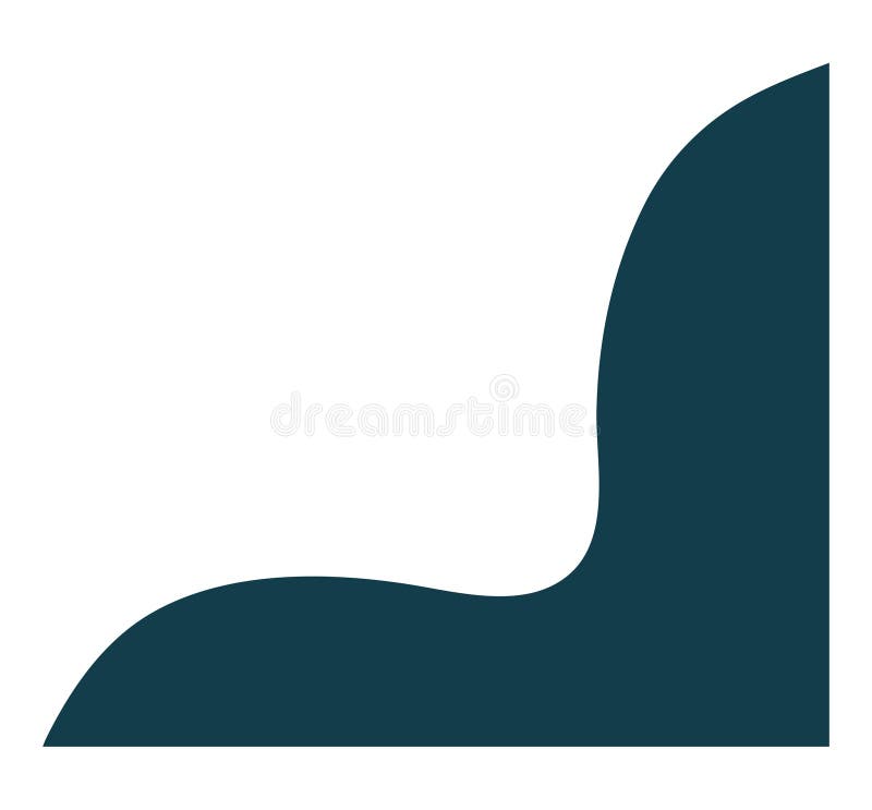 Abstract Border Organic Smooth Artistic Motion Stock Illustration ...