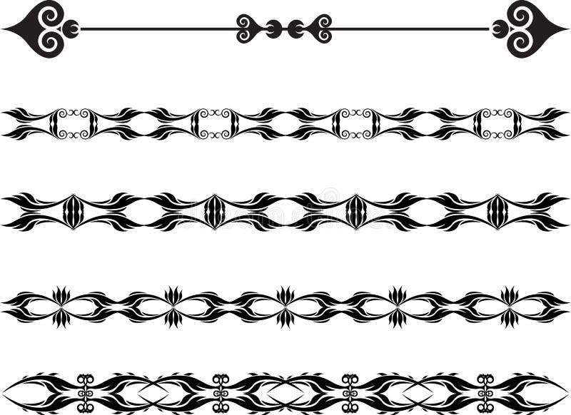 Slim Deco Border stock illustration. Illustration of frame - 3477252