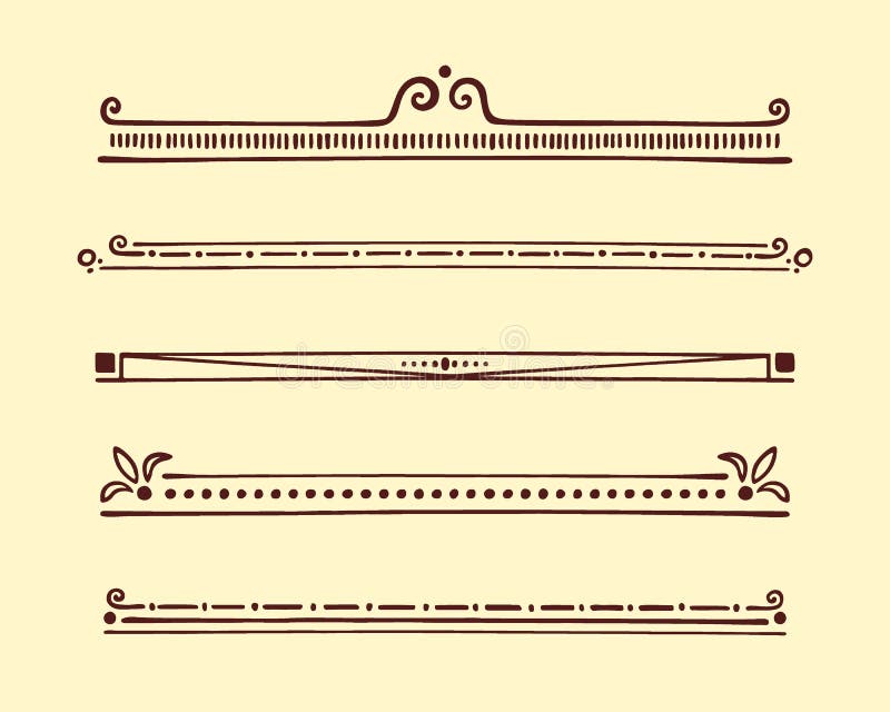 Abstract border set stock vector. Illustration of graphic - 66240728