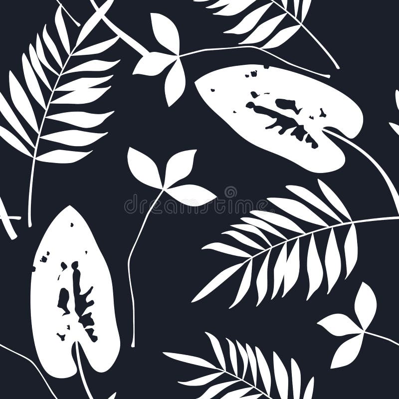 Abstract Botanical Seamless Pattern. Vector Herbal Background Stock ... Abstract Botanical Seamless Pattern. Vector Herbal Background Stock ...