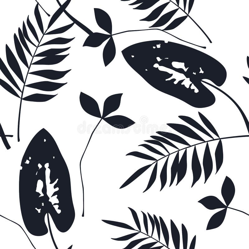 Abstract Botanical Seamless Pattern. Vector Herbal Background for ... Abstract Botanical Seamless Pattern. Vector Herbal Background for ...
