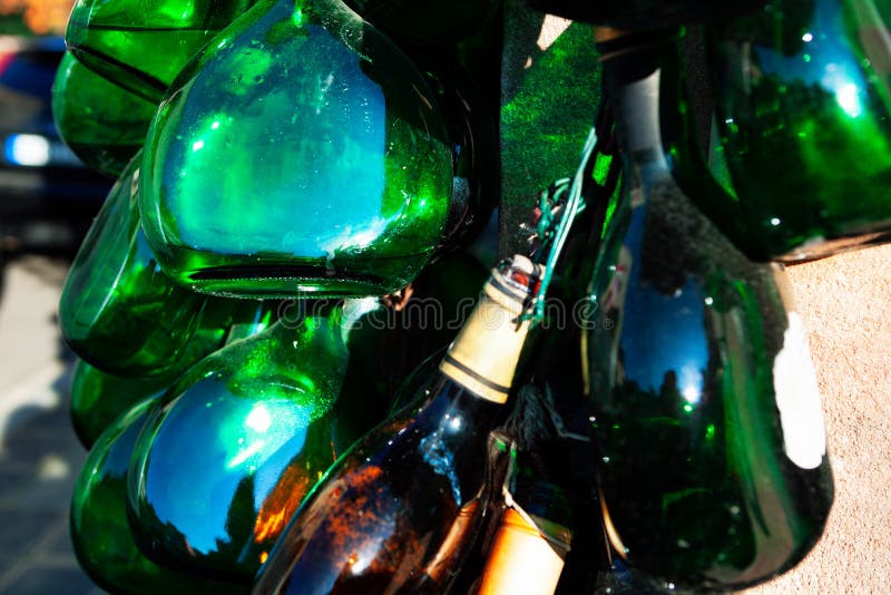 Abstract bottle decoration stock photo. Image of nightclub - 233713318