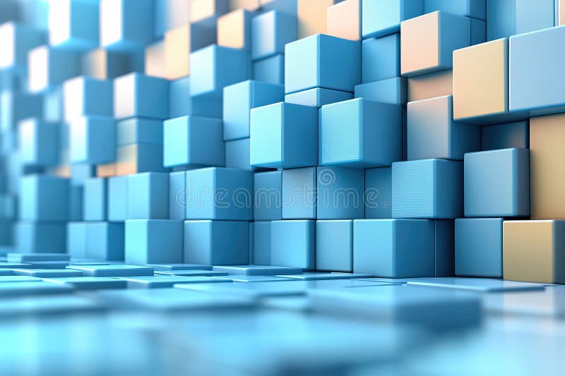 Abstract Box Background: a 3D Representation of Abstract Boxes Creating ...
