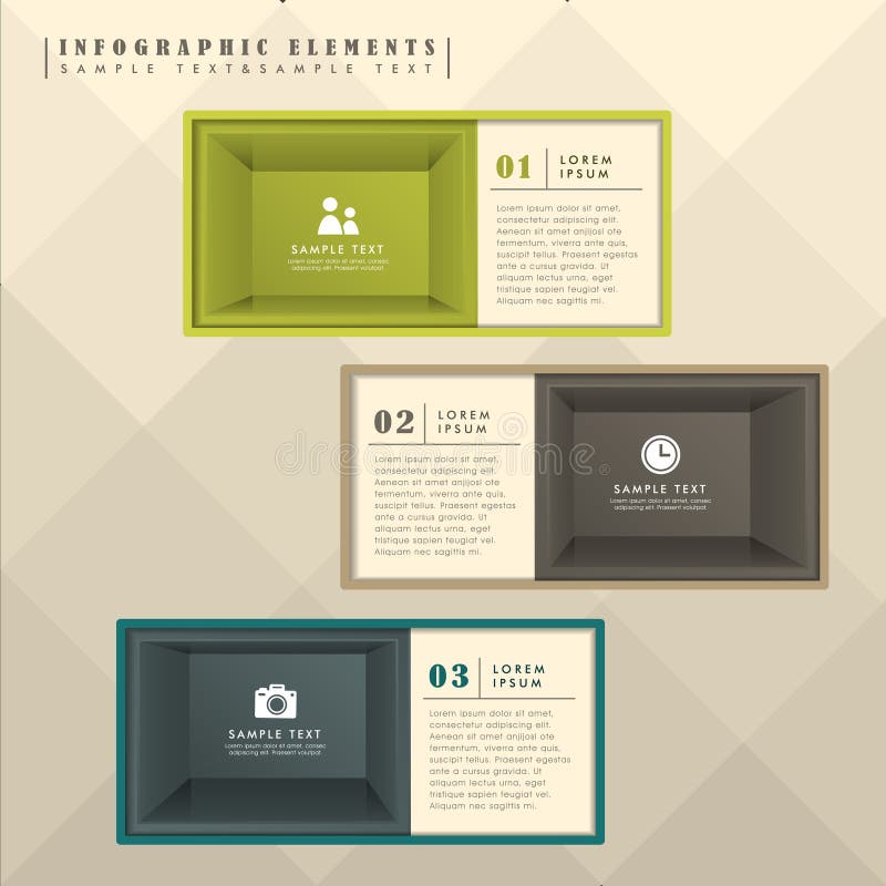 Abstract Circle Text Box Business Infographics Elements, Presentation ...