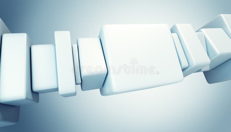 Abstract boxes stock illustration. Illustration of rendering - 23346902