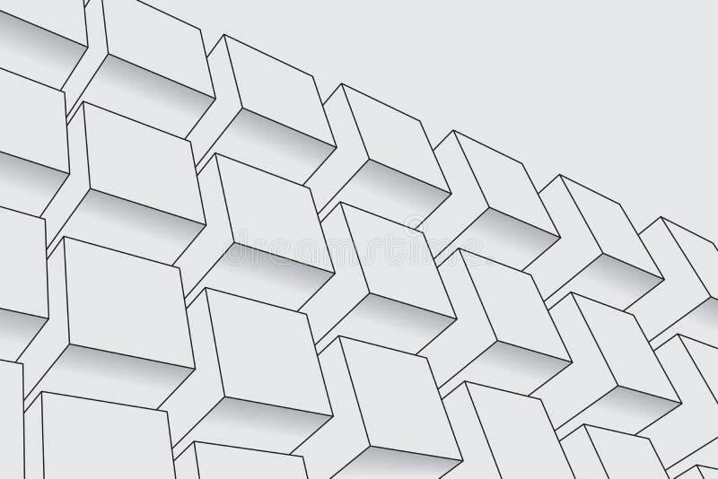 Abstract Boxes Background. Modern Technology with Square Mesh ...