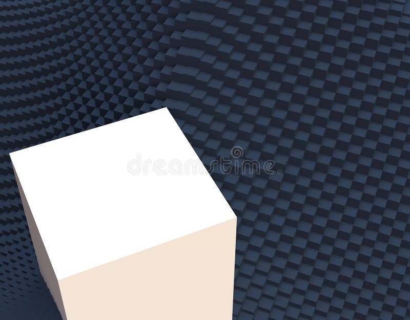 Abstract Boxes Technology Connect for Concept Design 3D Render Stock ...