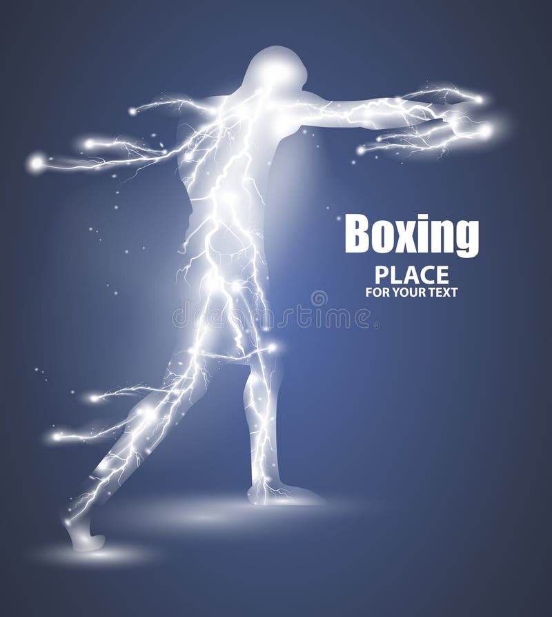Abstract Boxing from Dot, Flying Lightning, Vector Stock Vector ...