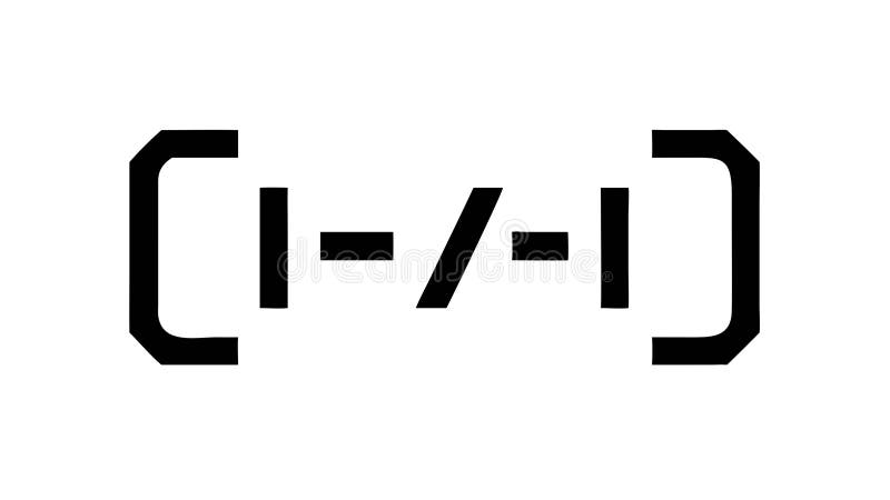 Abstract Brackets [ . ] Code Symbol Icon, Vector Design Generative AI Stock Vector ...