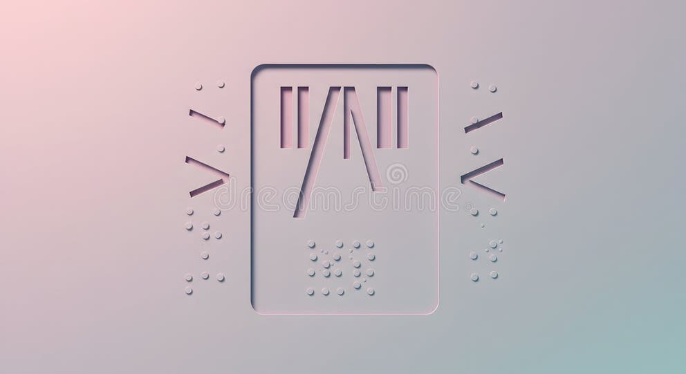 Abstract Braille Design: Elevated Textured Surface with Geometric ...
