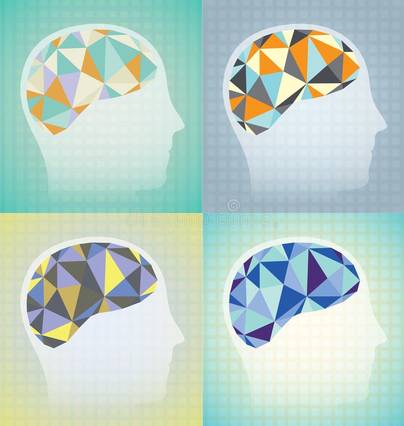 Brain Activity Abstract Vector Stock Vector - Illustration of isolated ...