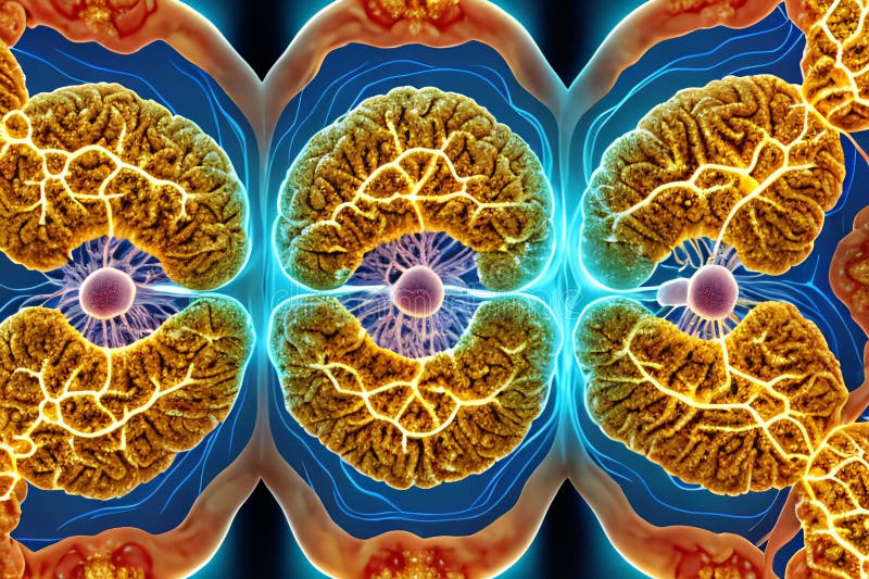 Abstract Brain Cells, Synapsic Networks Stock Photo - Image of detail ...