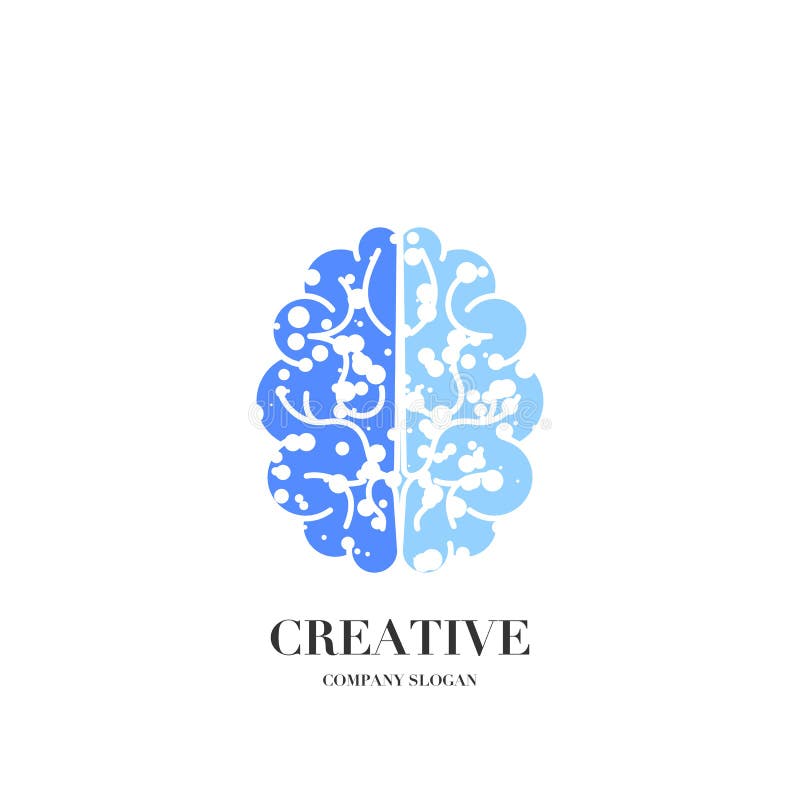 Abstract Brain, Creative Mind Logo Vector Design Template Stock Vector ...