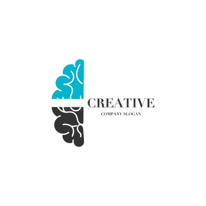 Abstract Brain, Creative Mind Logo Vector Design Template Stock ...
