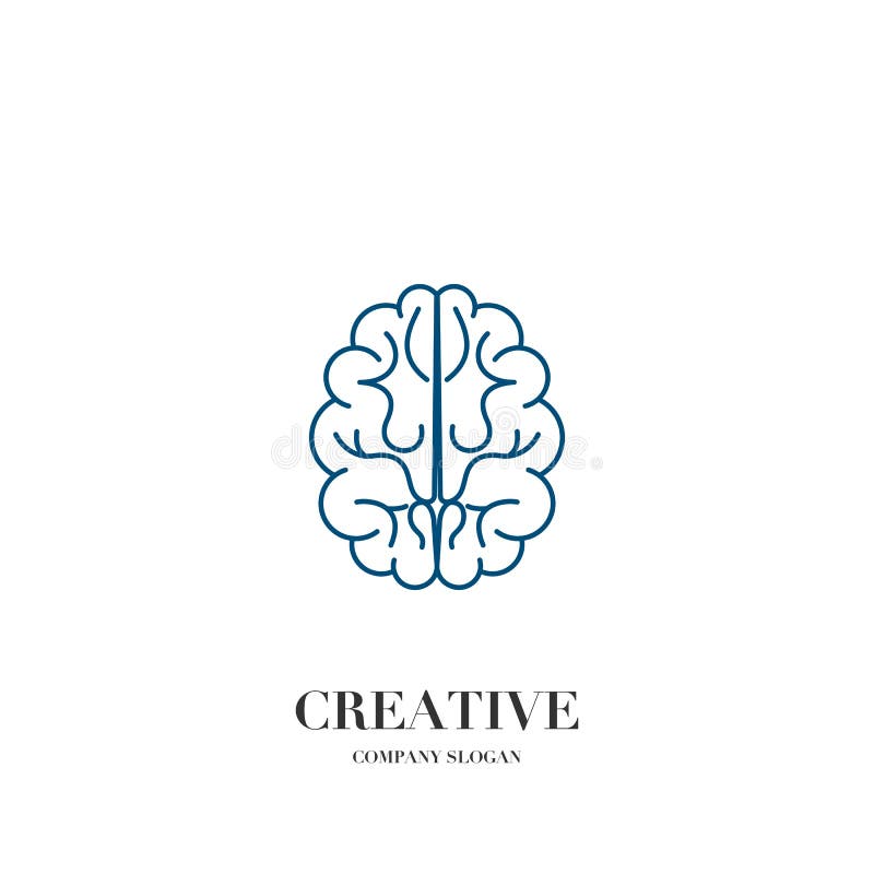 Abstract Brain, Creative Mind Logo Vector Design Template Stock ...