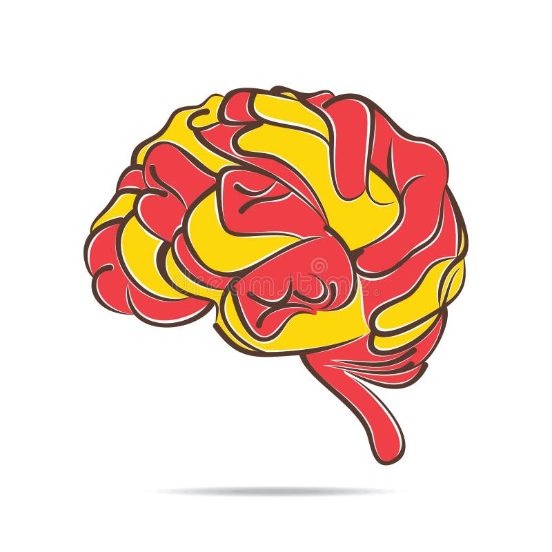 Abstract brain design stock vector. Illustration of icon - 49860561