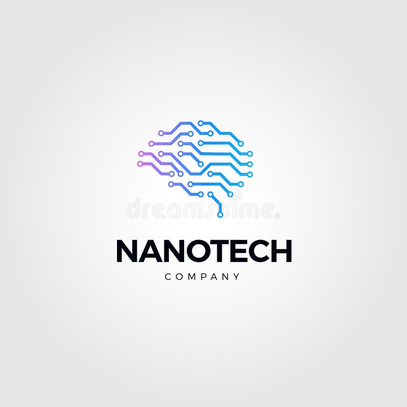 Abstract Brain Emblem, Minimalistic Logo with Brain, Neurons and Their ...