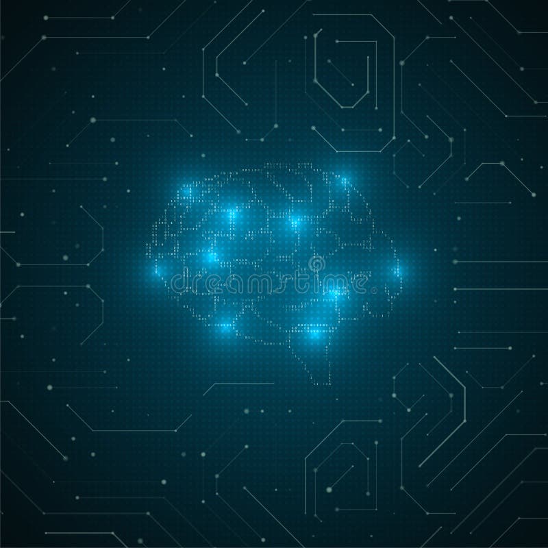 Abstract Brain Illustration Stock Vector - Illustration of clever ...