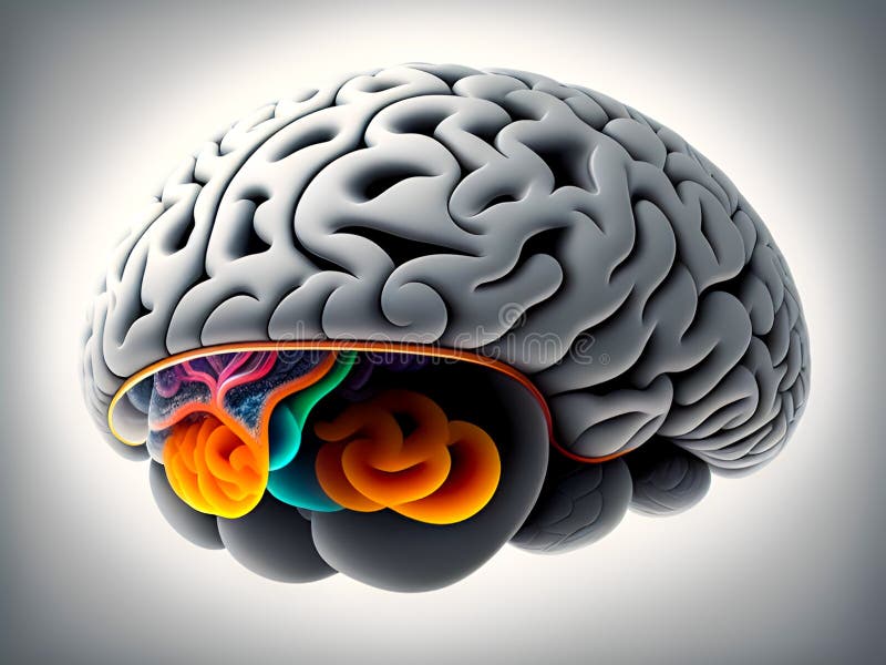 Brian illustration stock illustration. Illustration of science - 277317540