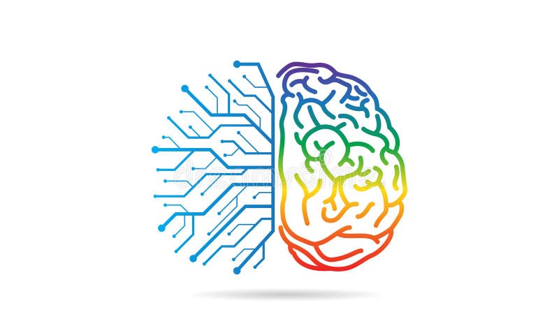 Abstract Brain Left and Right Functions Concept. Stock Vector ...