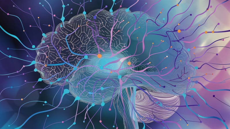 Abstract Brain Neuron Network, Neural Connections High Quality Image ...