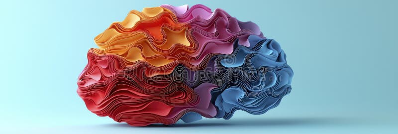 Abstract Brain Representation Stock Illustration - Illustration of ...