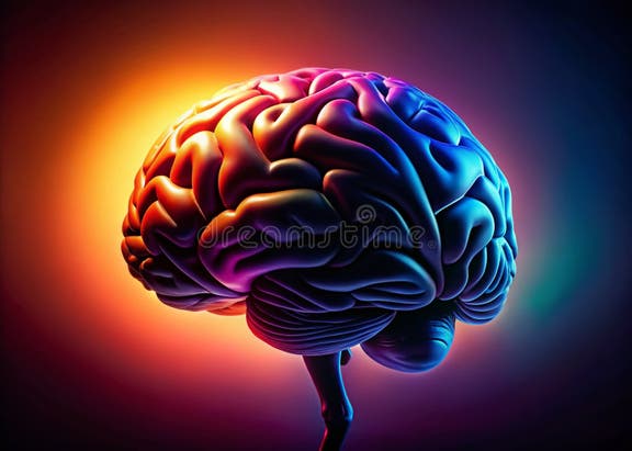 Abstract Brain Silhouette a Visual Representation of Neurological ...