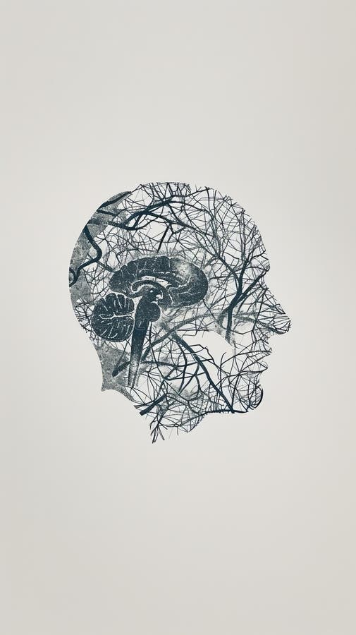 Abstract Brain Tree Concept Art Stock Image - Image of cognitive ...