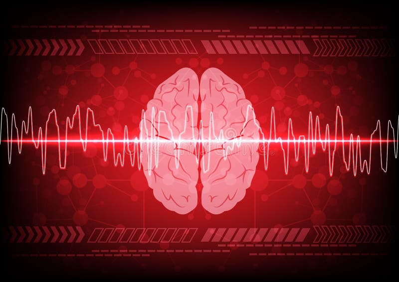 Human Brain Waves Diagram / Chart / Illustration Stock Vector ...
