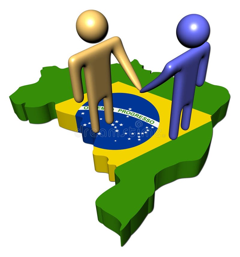 Abstract Brazil Business Meeting Stock Illustration - Illustration of ...