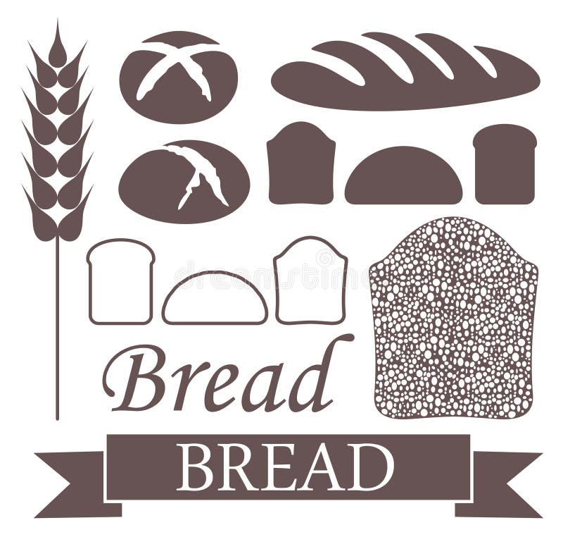 Loaf icon, cartoon style stock vector. Illustration of logo - 81061182